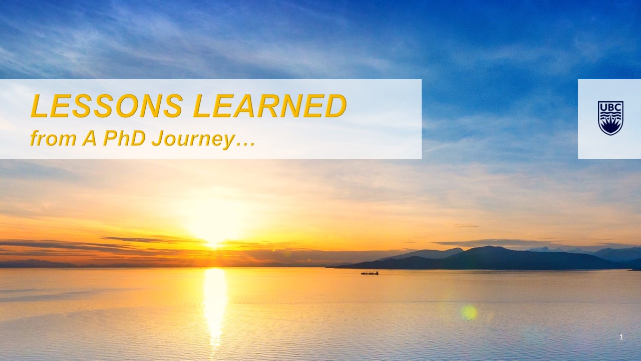 Lessons Learned from My PhD – Pearls of Mind